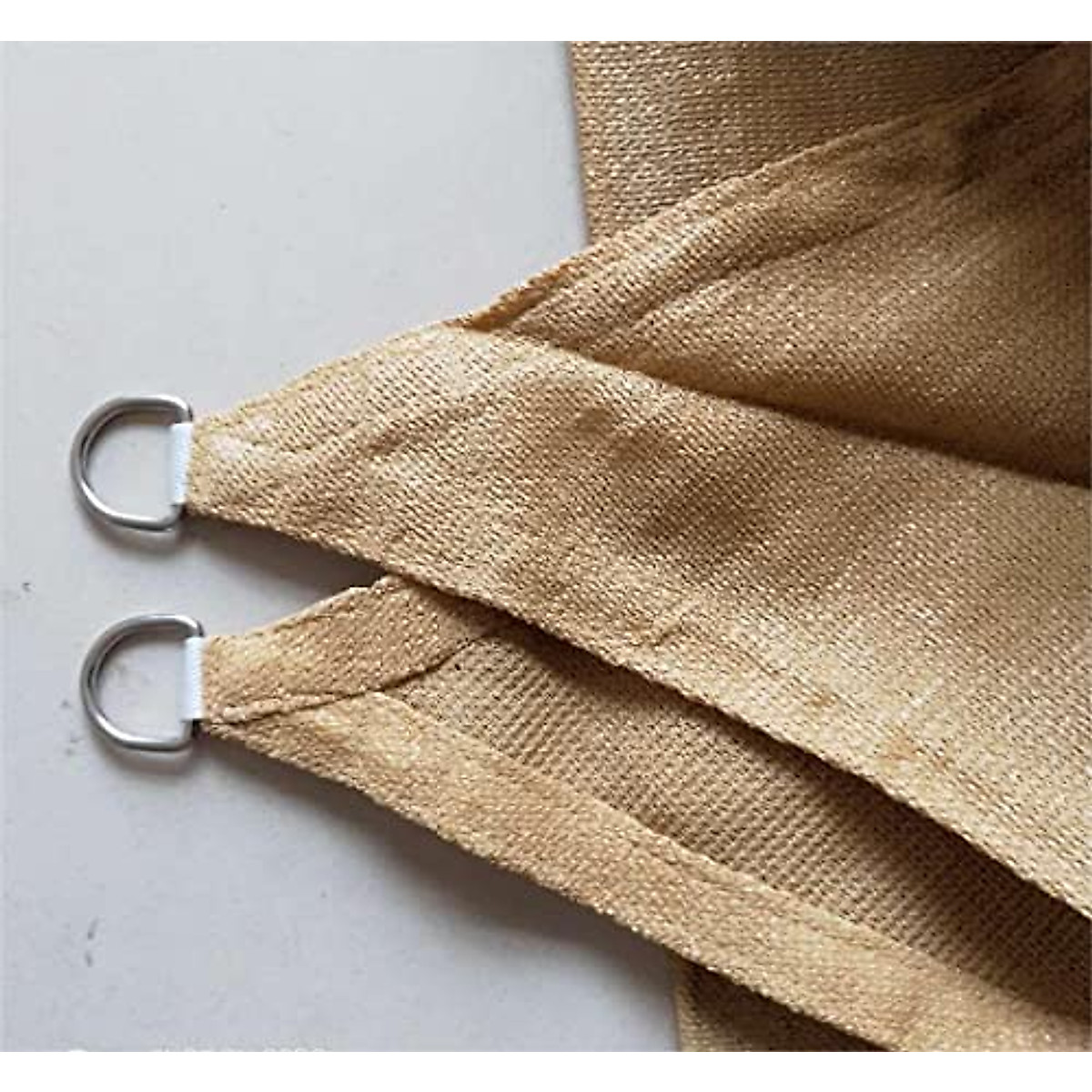 Isunshore 12'X16' Rectangle Sand Sun Patio Shade Sail Canopy Patio Sunshade Cover - 185 GSM - Block 98% of UV Radiation for Patio Backyard Lawn Garden Outdoor Awning, Sand