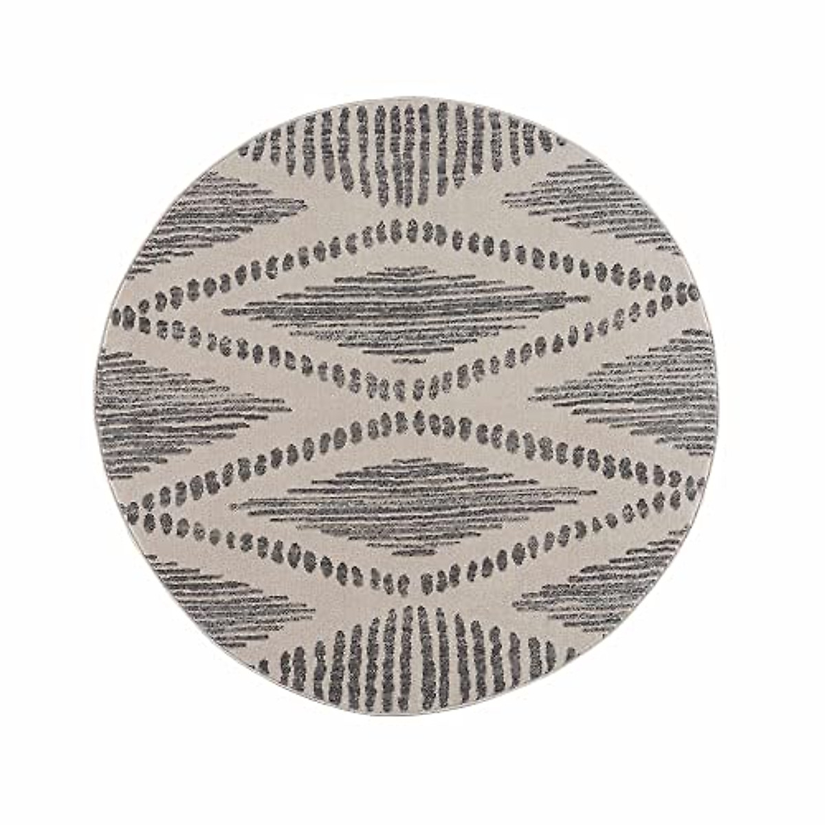 Hauteloom Tigris Nikea Geometric Southwestern Farmhouse Entryway, Kitchen Runner Rug - Long Carpet - Vintage Distressed - Boho Aztec Tribal Pattern - Ivory, Beige, Gray - 2'7" x 12'