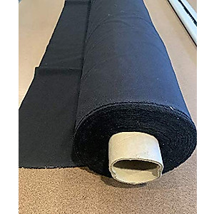 Black 100% Cotton Muslin Fabric/Textile - Draping Fabric - by The Yard (60in. Wide)