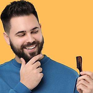 G.B.S Handmade 3in Pocket Comb for Beard and Mustache Styling, MCT, Pack of 3 Mustache Comb Pack