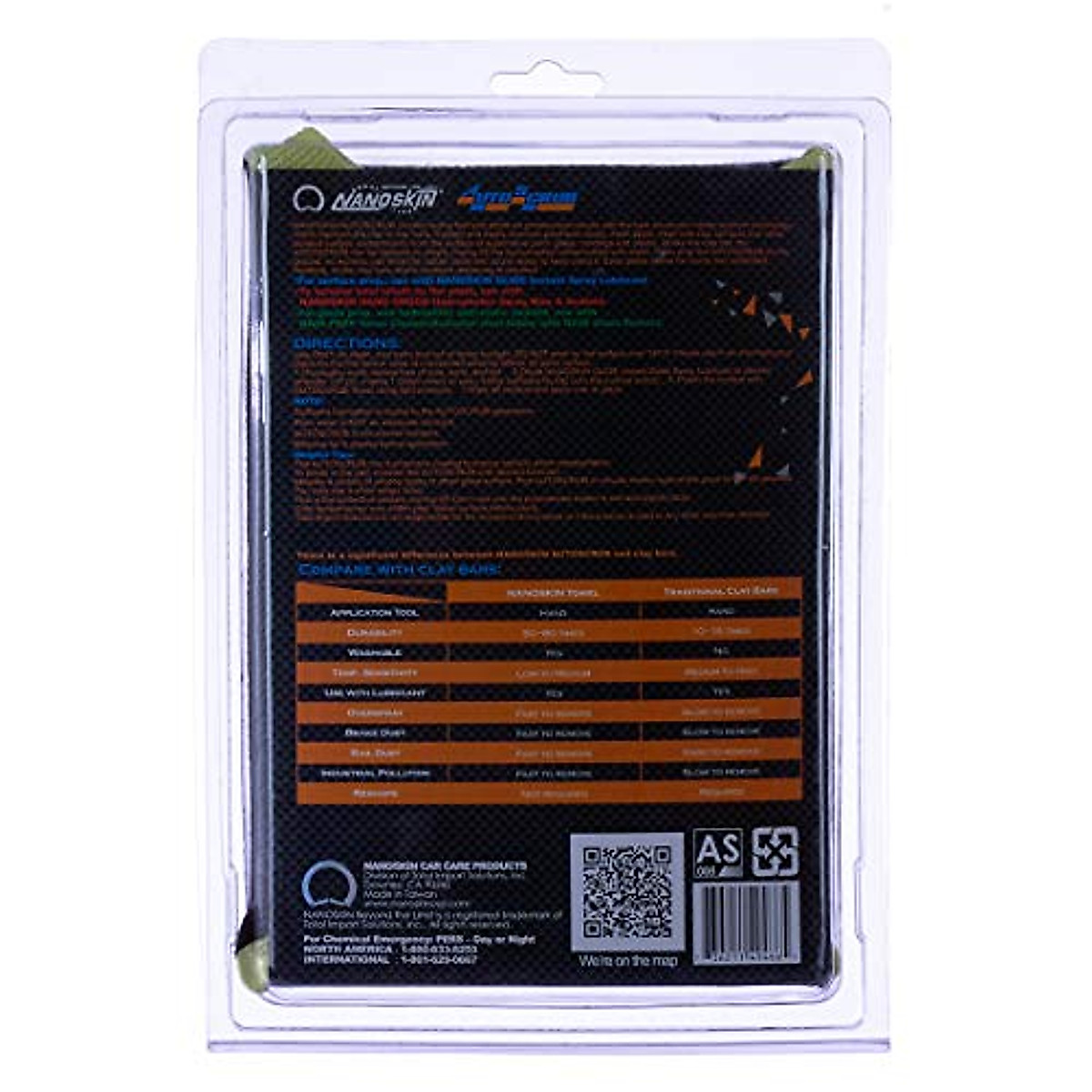 Nanoskin AUTOSCRUB Surface Prep Towel Medium Grade- Patented Clay Bar Replacement Tool to Remove Embedded Contaminants Before Wax & Coating | Safe for Painted Surface, Glass, Plastic, Metal & More