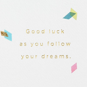 Hallmark Peanuts Graduation Card with Sound (Snoopy, Cap and Gown) & Signature Graduation Card (Every End Is a Beginning Ralph Waldo Emerson Quote)