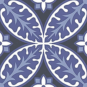 FloorPops FP3309 Capri Peel & Stick Floor Tiles, Multicolor