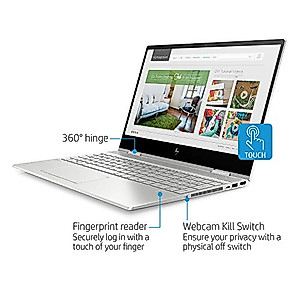 HP Envy x360 Convertible 2 in 1 Laptop 15.6" FHD IPS Touchscreen Intel Quad-Core i5-10210U(Beats i7-8550U) 16GB DDR4 1TB SSD Backlit Fingerprint B&O Webcam Win 10 + HDMI Cable
