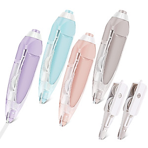 BESARME 6 in 1 Refillable White Out Correction Tape Set, 4 Retractable White Out Tape Pens with 2 Replacement Whiteout Tape for School Office Supplies, 0.2 X 236 Inch