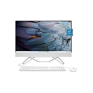 HP 23.8” All-in-One Desktop PC, Intel Celeron Processor J4025, 4 GB RAM, 256 GB SSD, Full HD Micro-Edge Touchscreen, Windows 11 Home, 720p Privacy Webcam, Wi-Fi and Bluetooth Combo (24-cb0110, 2022)