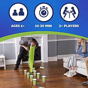 Squirrel Products Battle of The Beards Funny Party Game, White Elephant Minute to Win It Game for Kids & Adults, Family Game Night Activity for Ages 6+