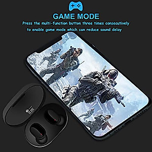 Xiaomi Mi True Wireless Earbuds Basic 2S, Bluetooth 5.0 Touch Control Low Latency Stereo Gaming Mode Headphones with Mic, Sweatproof in-Ear Sport Earphones with Charging Case(Redmi Airdots 2S)