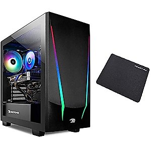 iBUYPOWER Pro Gaming PC Computer Desktop Trace 4 （AMD Ryzen 5 3600 3.6GHz, GeForce GT 730 2GB, 8GB DDR4 RAM, 240GB SSD, WiFi Ready, Windows 10 Home w/Tstar Mousepad