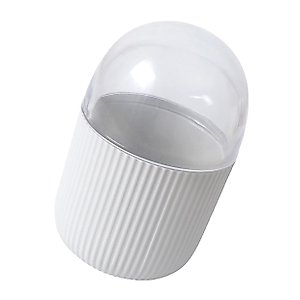 LIFKICH Box Apothecary Jars Table Toothpick Case Powder Puff Container Magnetic Travel Containers Wine Bottle Neoprene Tabletop Organizer Cotton Container with Lid Cotton Pads Holder White
