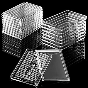 Silver Bar Case 1 oz Silver Bar Holder Clear Acrylic Storage Container Fit Silver Bar Box for 1 oz Silver Bar 1 Troy Ounce Bar (15 Pieces)