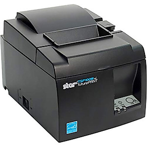 Star Micronics TSP143IIIU Bundle - USB Thermal Receipt Printer with 16" x 16" 5 Bill / 8 Coin Value Series Cash Drawer Featuring 2 Media Slots - Gray/Black