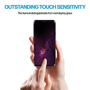 Power Theory Designed for Samsung Galaxy S9 Screen Protector [Not Glass], Easy Install Kit, Case Friendly, Full Cover, Flexible Film Anti Scratch, 2 Pack