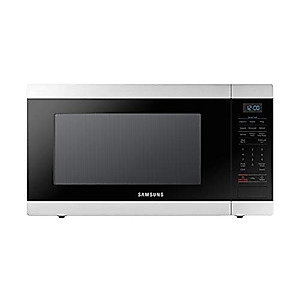 SAMSUNG Countertop Microwave Oven with 1.9 Cu. Ft. Capacity - Smart Sensor, Easy to Clean Interior, 950 Watts of Power, Auto Defrost, Child Safety Lock - Stainless Steel - MS19N7000AS/AA