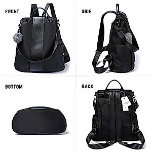 PINCNEL Women Backpack Purse Waterproof Nylon Anti-theft Rucksack Lightweight Shoulder Bag