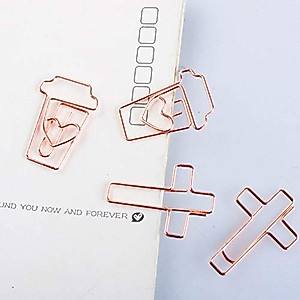 TOYANDONA 12pcs Cross Paper Clips Bible Paper Clips Journaling Items Clamps Christian Bible Study Supplies Metal Bookmark Memo Clip for Office School Religious Gift