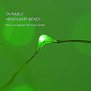 Mikasol Fairy Lights Battery Operated, 1 Pack Mini 3*AAA Battery Powered Copper Wire Led Starry String Lights Firefly Lights for Bedroom, Christmas, Parties, Decoration (5m/16ft Green)