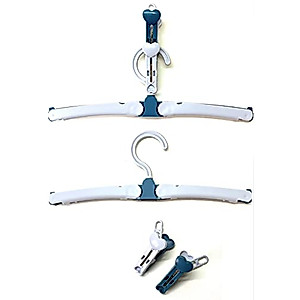 12 PCS Foldable Travel Hangers|Baby Hangers with Clips|Pants Hangers|Space Saving|rv Accessories|Camping