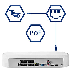 Lorex 4K Security Camera System, Fusion 8-Channel 2TB NVR System with 4 Wired Smart Deterrence 4K (8MP) IP POE Cameras, 150FT Night Vision