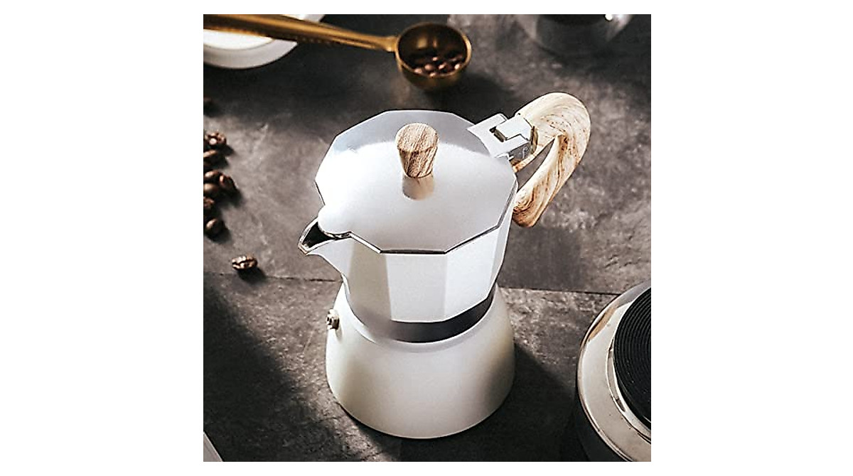 MORDEN MS Moka Pot: Stovetop Espresso & Coffee Maker | 6 Cup