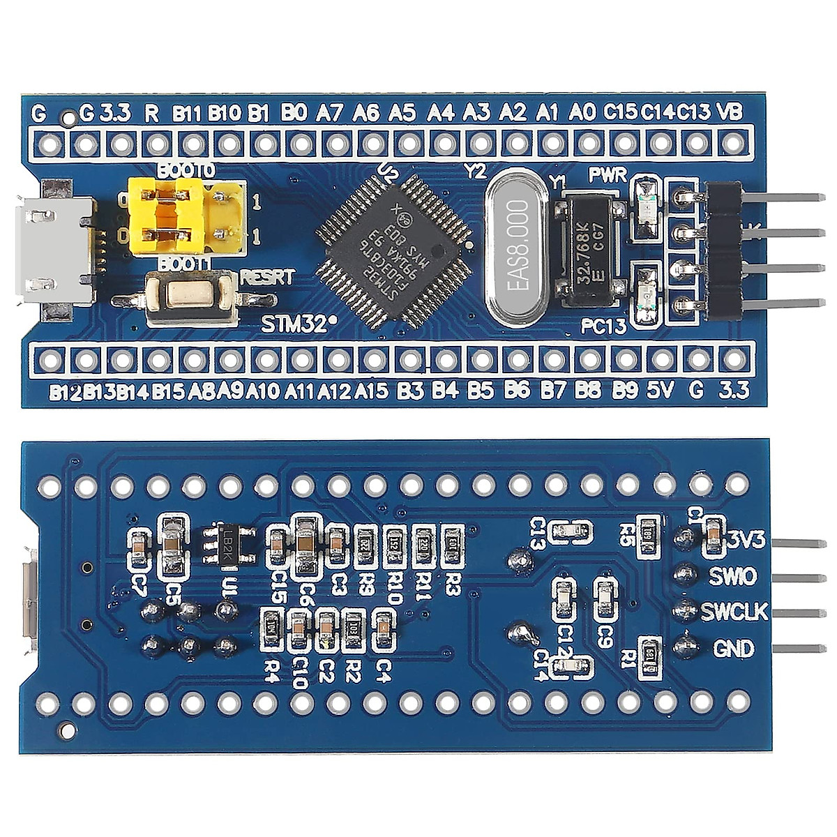 Alinan 6pcs STM32F103C8T6 Minimum System Development Board with Imported Chip STM32 ARM Core Learning Board Module