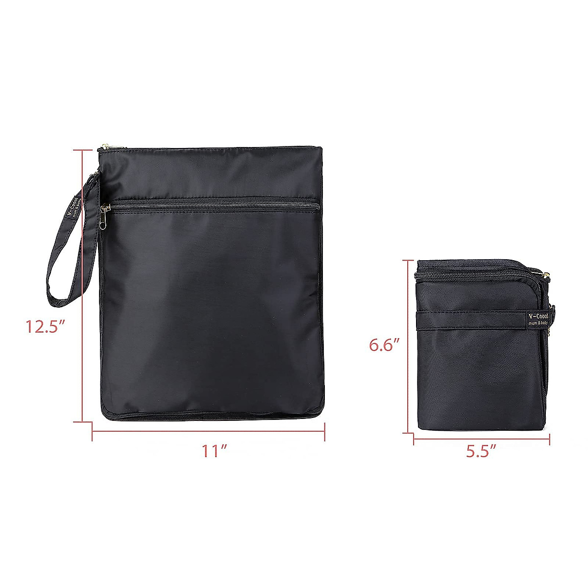 V-COOOL Breast Pump Backpack Spectra, Tote Bag with 15.6 Inch Laptop and Breast Pump Parts Bag,Breast Pump Cleaning Wipes, Pumping Bag Wet/Dry Bag