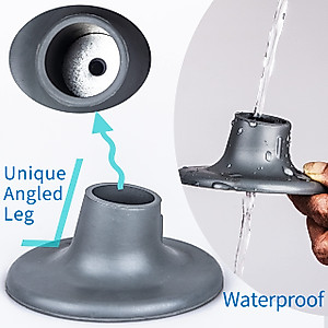 4 Packs Replacement Feet Pads for Shower Chair Bath Seat, 1-1/8" I.D Slope Rubber Feet Caps Universal Fit for Bath Stool, Shower Bench Legs Bathtub Transfer Benches Suction Cup Feet