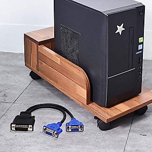 DMS-59 Pin Male to Dual VGA Female Y Splitter Video Card Adapter Cable