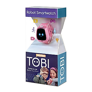 Little Tikes Tobi Robot Smartwatch - Pink with Movable Arms and Legs, Fun Expressions, Sound Effects, Play Games, Track Fitness and Steps, Built-in Cameras for Photo and Video 512 MB | Kids Age 4+