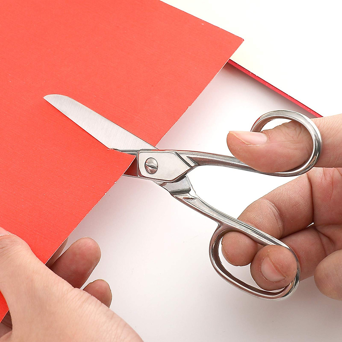 LIVINGO 6'' Professional Forged Fabric Scissors, Precision Tailor Small Scissors Heavy Duty, Sharp Stainless steel Sewing Shears for Crafting Supplies