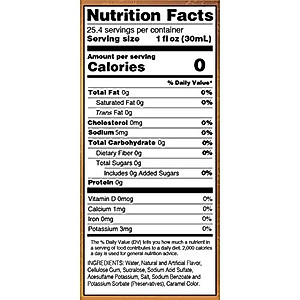 Jordan's Skinny Syrups Sugar Free Butter Toffee Coffee Syrup 750 mL Bottle with By The Cup Syrup Pump