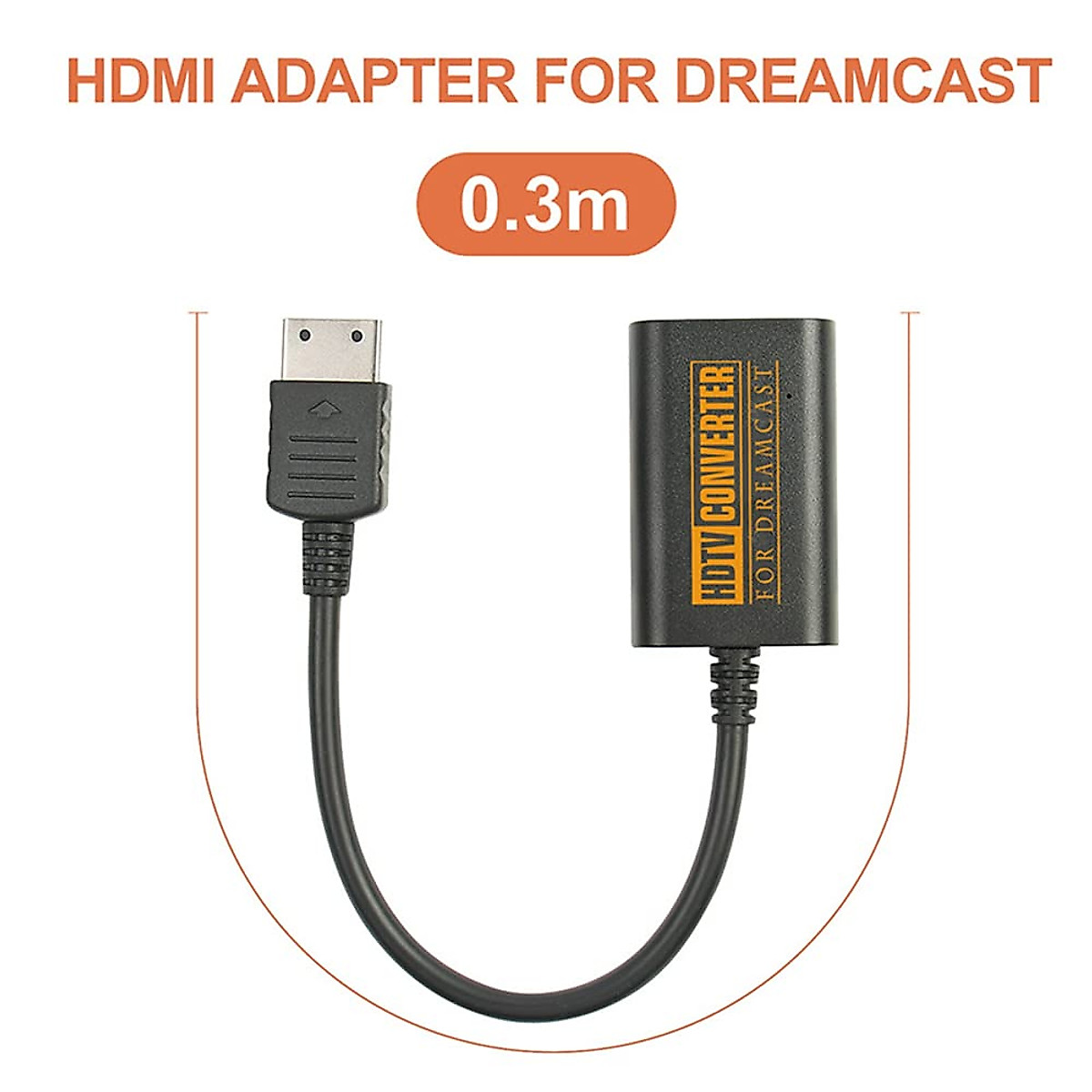 High Definition Video Converter High Definition Simultaneous Display Adapter DC Console Plug and Play Sega Dreamcast VGA to Converter for Sega Dreamcast