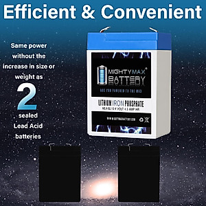 Mighty Max Battery 6V 4.5AH Lithium Replacement Battery Compatible with Coleman 5348 Lantern