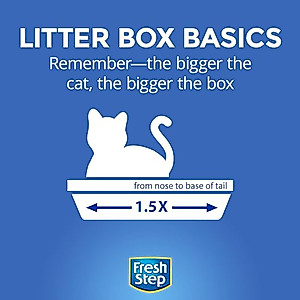 Fresh Step Simply Unscented Light Weight Clumping Litter, Fresh Step Unscented Cat Litter With Activated Charcoal Technology, 15.4 lb. Box