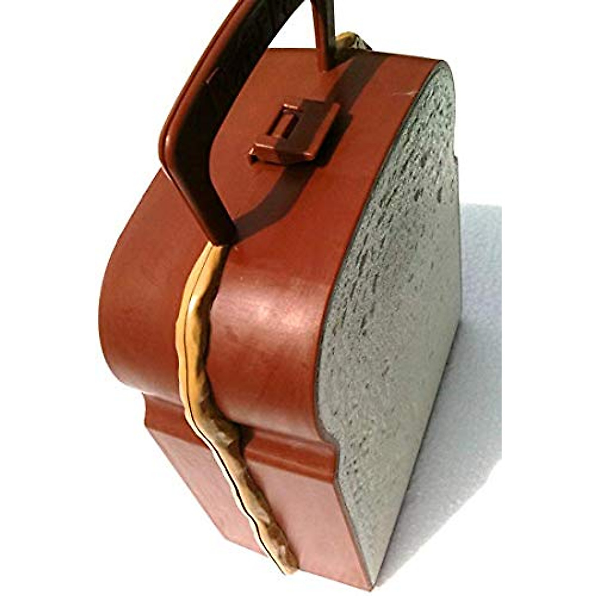 Vintage 1974 Peter Pan Peanut Butter Sandwich Shaped Lunchbox & Label - Mail-a-Way