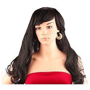 Touchstone Indian bollywood pretty fringes and floral theme ethnic south Indian chandbali moon bridal designer jewelry chandelier earrings for women in antique gold tone.