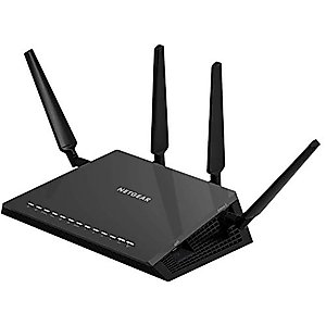NETGEAR Nighthawk X4S Smart WiFi Router (R7800) - AC2600 Wireless Speed (up to 2600 Mbps) | Up to 2500 sq ft Coverage & 45 Devices | 4 x 1G Ethernet, 2 x 3.0 USB, and 1 x eSATA ports