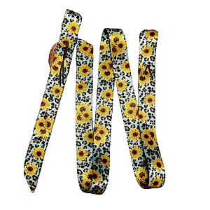 Beat Bag Schulz Equine Nylon Latigo and Off Billet Set for Saddles - Wild Sunflower