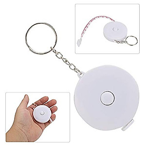 Vbest life 5PCS PVC Waterproof Fish Ruler, Soft and Retractable Measuring Tape Ruler Double-Scaled Fish Measurement Tackle Tool