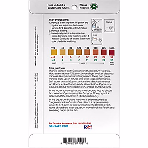 Industrial Test Systems WaterWorks 481108 Total Hardness Test Strip, 3 Second Test Time, 0-1000ppm Range (Pack of 30)