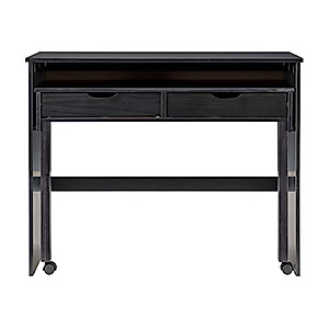 Linon Home Decor Products Black Extendable Console Linon Corinne Desk