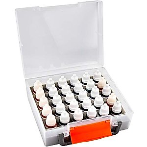Food Coloring Bottle Storage Organizer Case Compatible with Cake Food Coloring Set, Food Grade Vibrant Liquid Dye Container Box Holds 30 Bottles (Box Only)