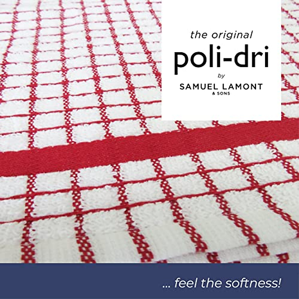 Samuel Lamont & Sons Poli Dri Tea Towel Red