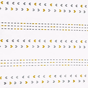 Lush Decor Baby Hygge Geo Modern Soft & Plush Changing Pad Cover, 32" x 16" x 5", Yellow