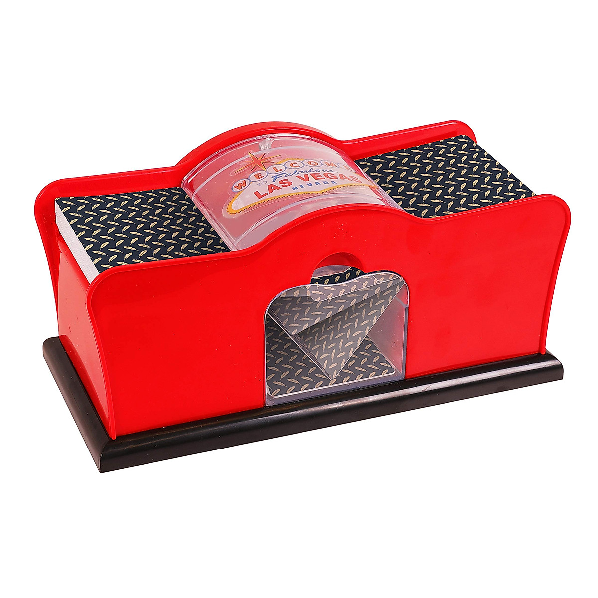 Kangaroo Manual Card Shuffler 2 Deck for Blackjack, Uno, Poker, Omaha; Quiet, Manual Card Mixer, Hand Cranked, Casino Equipment Card Shuffling Machine, Cards Holder uno shuffler Card Machine