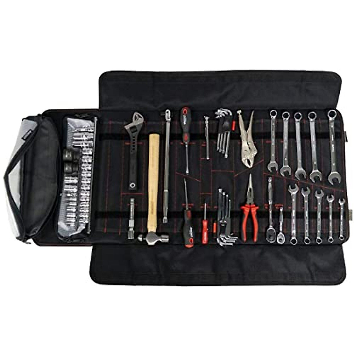 BOXO USA UTV Tool Roll - Heavy Duty Universal Tool Bag Organizer for Side by Side, RZR, CanAm, UTV, Truck (Tool Roll + Dry Bag)
