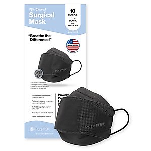PureMSK Breathable Face Mask for Travel. Proprietary Filter Technology - Made in USA.