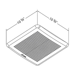 Delta Electronics (Americas) Ltd. GBR80 Delta BreezGreenBuilder GBR Series Exhaust Fan, 80 CFM, Silver