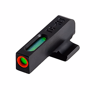 TRUGLO TFX PRO Handgun Sight - Compact Snag-Free, Durable, Glowing Tritium & Fiber-Optic Xtreme Night Sight with High Contrast Orange Front Ring, Compatible with FN FNX9 Handguns