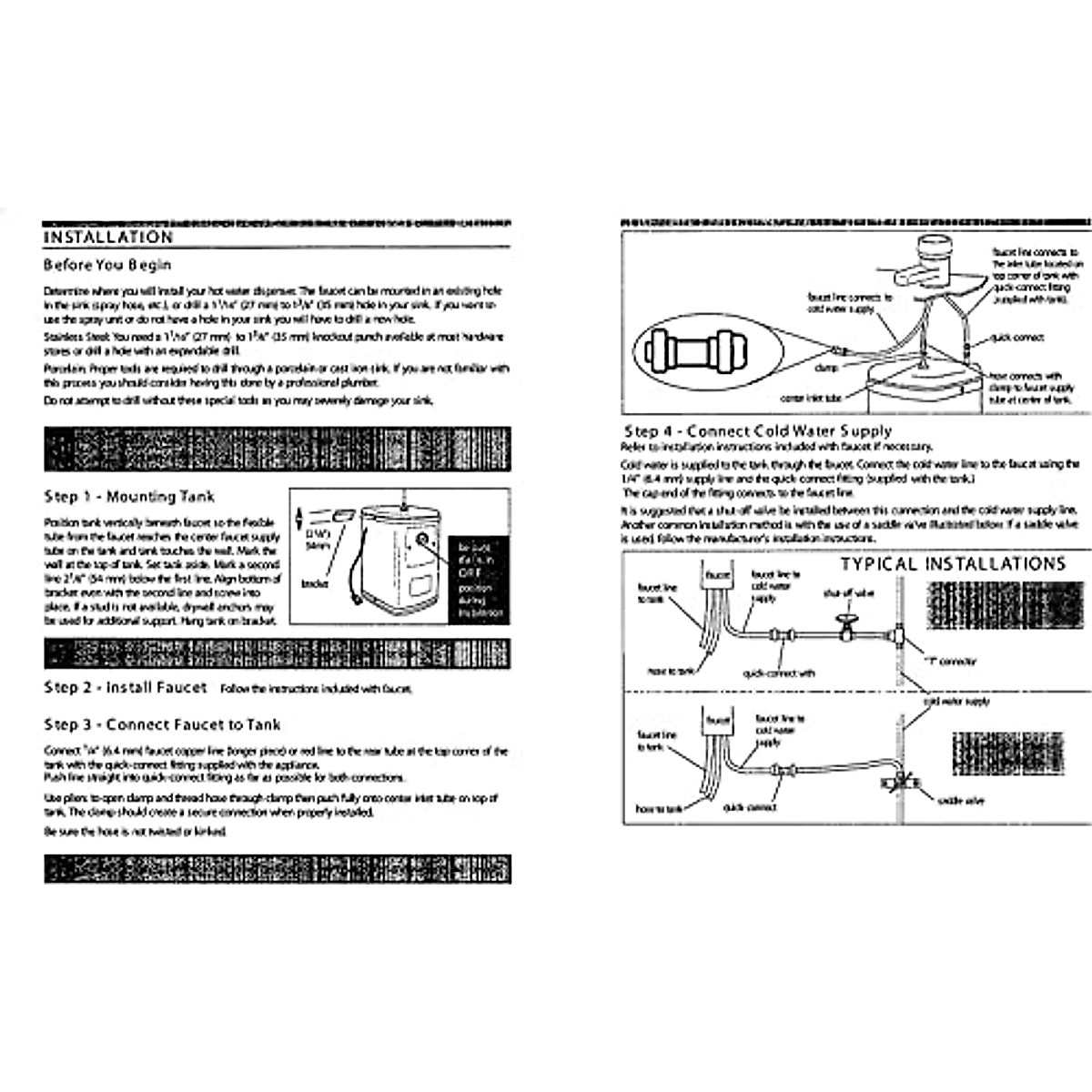 Westbrass CO140-12 Develosah 9" 2-Handle Hot and Cold Water Dispenser Faucet Kit with Filter, Kitchen Sink Strainer & Disposal Trim Set, Oil Rubbed Bronze